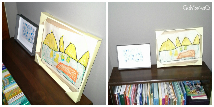 Easy Way to Frame Kid’s Art – go mama o.